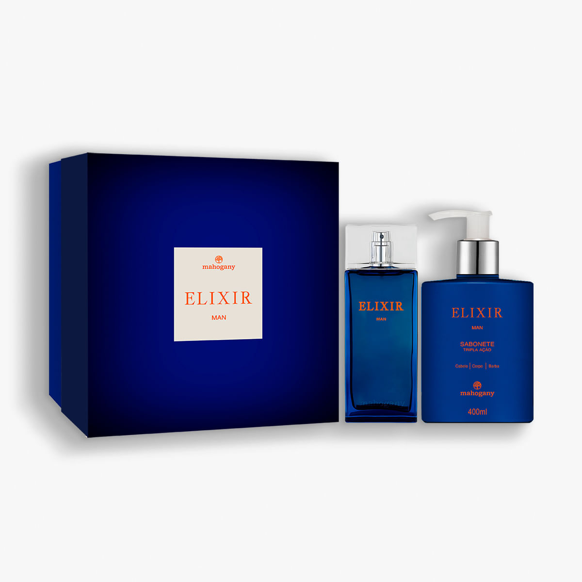 Kit Elixir Man Fragrância 100ml e Sabonete Líquido 400ml